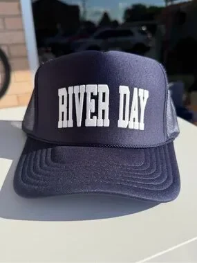 Accessories | River Day Navy Trucker Hat | Poshmark